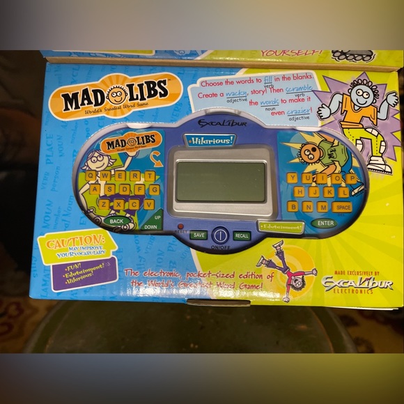 Excalibur Electronics | Toys | Mad Libs Electronic Hand Held Word Game ...
